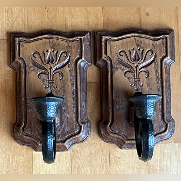 Homco Syroco | Wall Decor | Vintage Syroco Inc Homco Wall Sconces ...